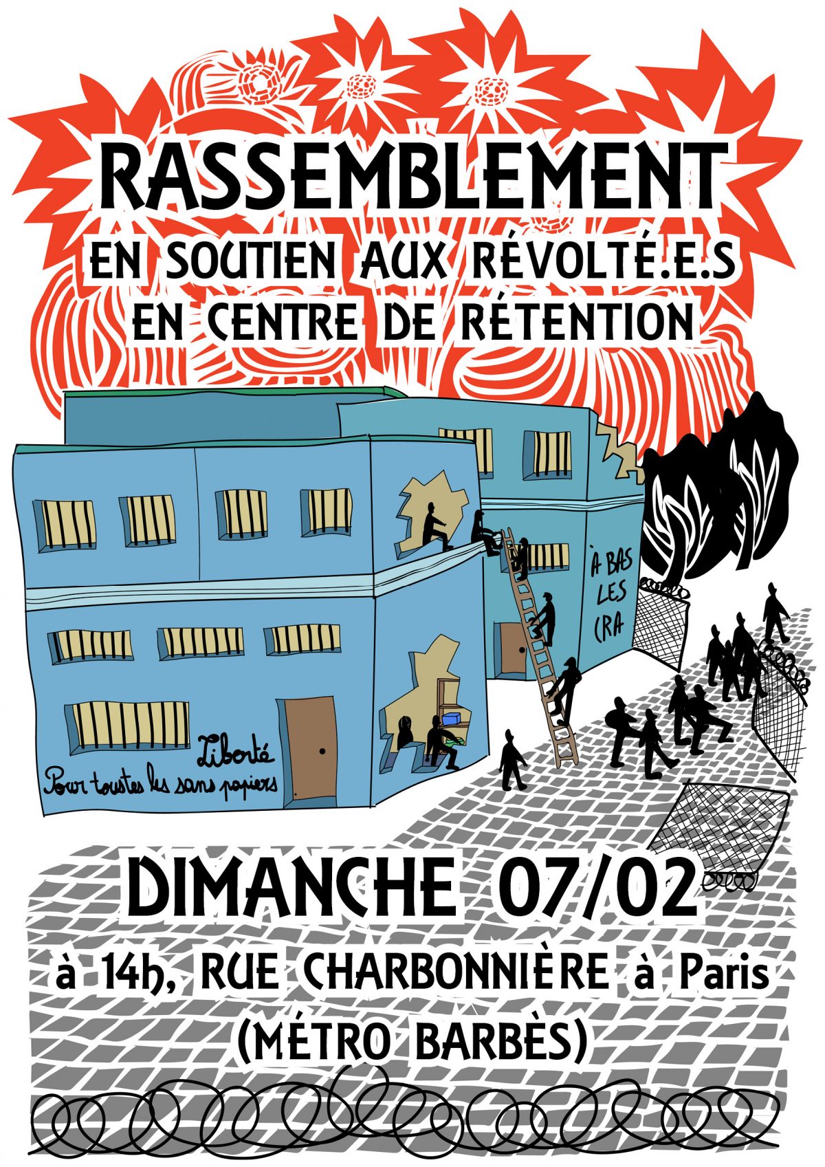 Le CRA du Mesnil en feu, grève et révolte au CRA de Vincennes : Appel à ...